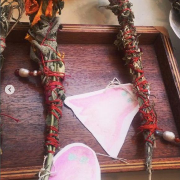 Hand Crafted | Accents | Samhain Botanical Sage Wands Handmade Unique ...